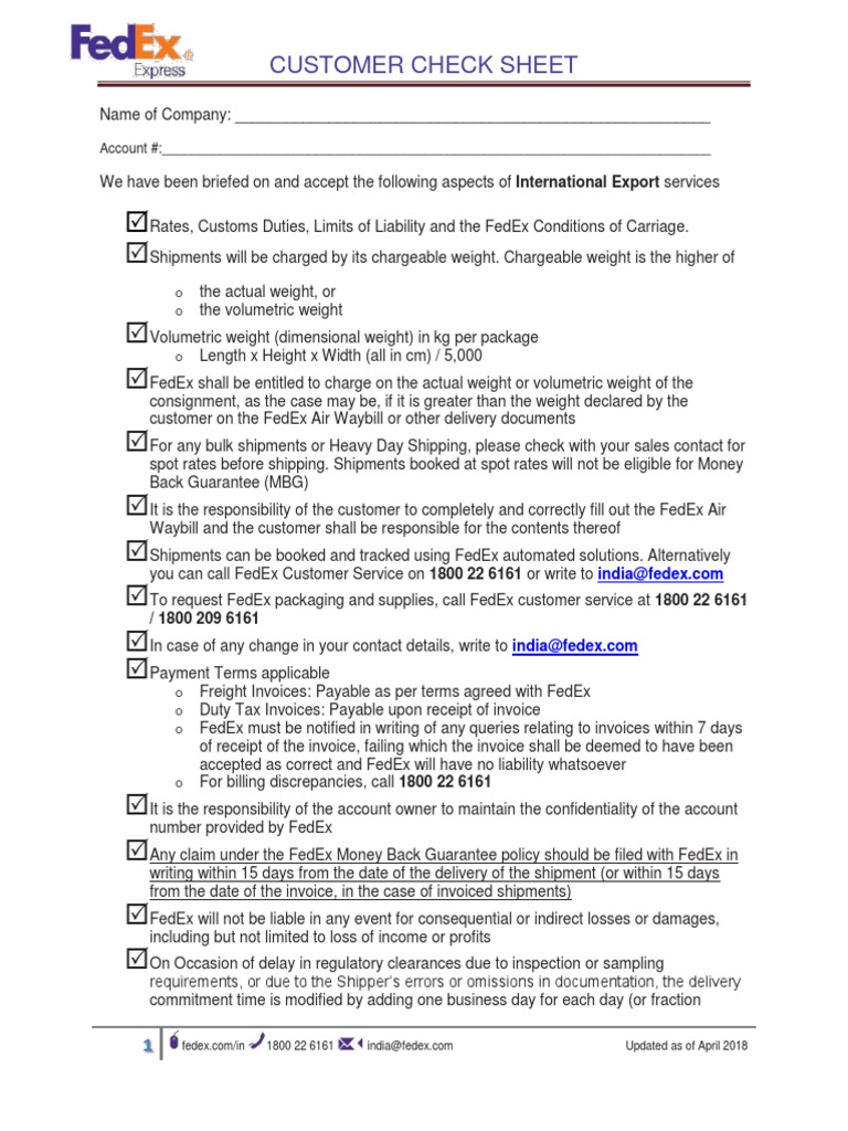 FedEx International Export Guidelines | PDF | Business | Economies