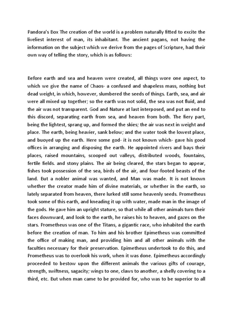 Example of Critique Paper | PDF | Greek Mythology | Mythology