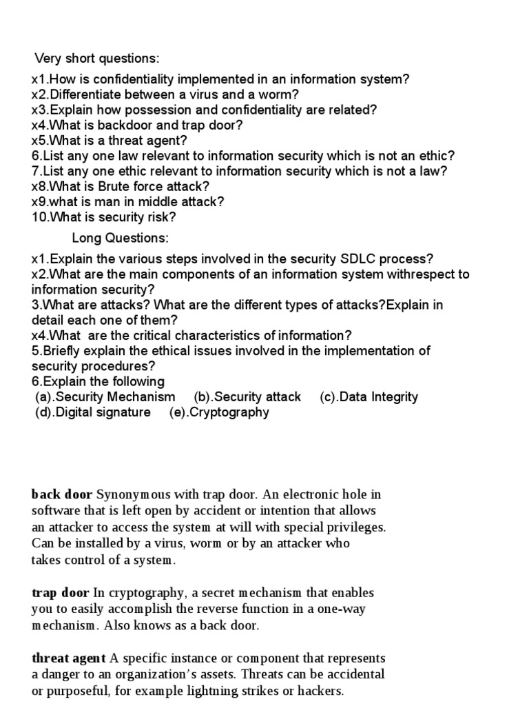 Key Concepts in Information Security | PDF