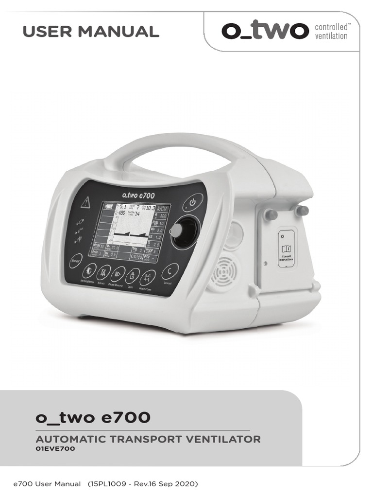 User Manual: o - Two E700 | PDF | Power Supply | Valve