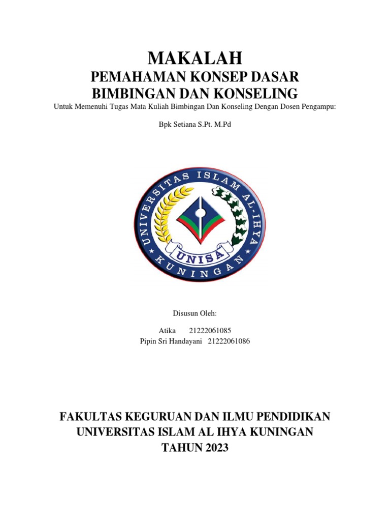 Makalah Bimbingan dan Konseling | PDF