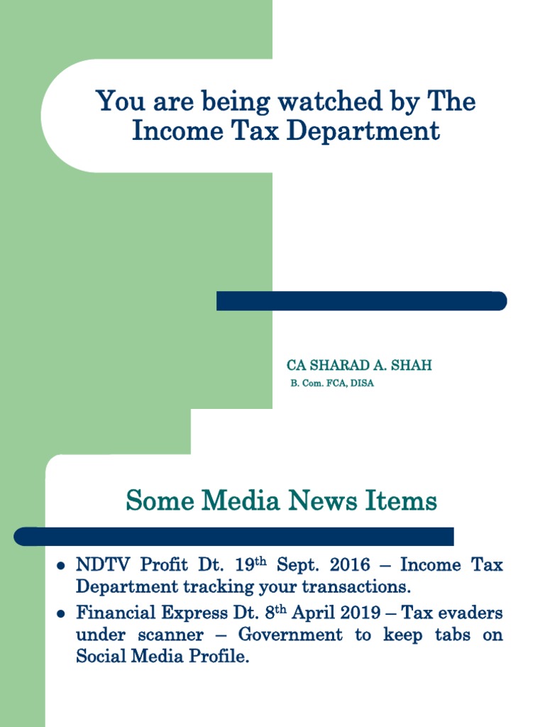 On Issues in SFT by CA. Sharad Shah 1 | PDF