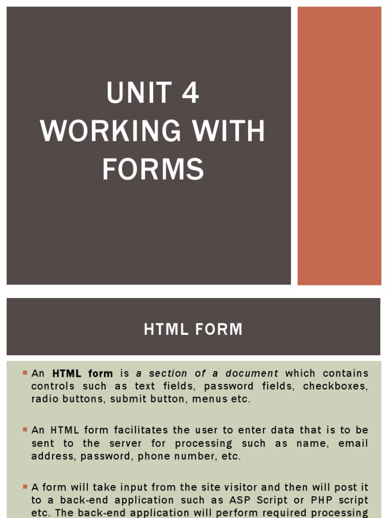 Unit 4 Forms | PDF