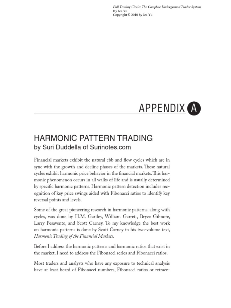 Appendix: Harmonic Pattern Trading | PDF | Market Trend | Technical Analysis