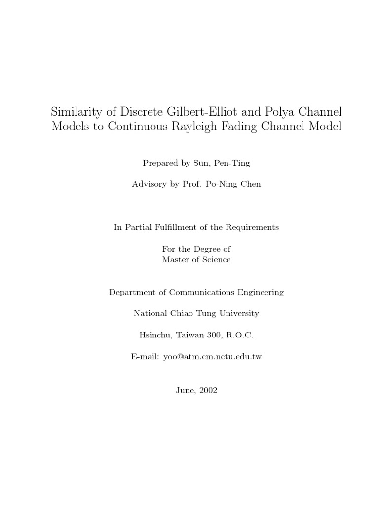 Gilbert Elliot Rayleigh Similarity | PDF | Technology & Engineering