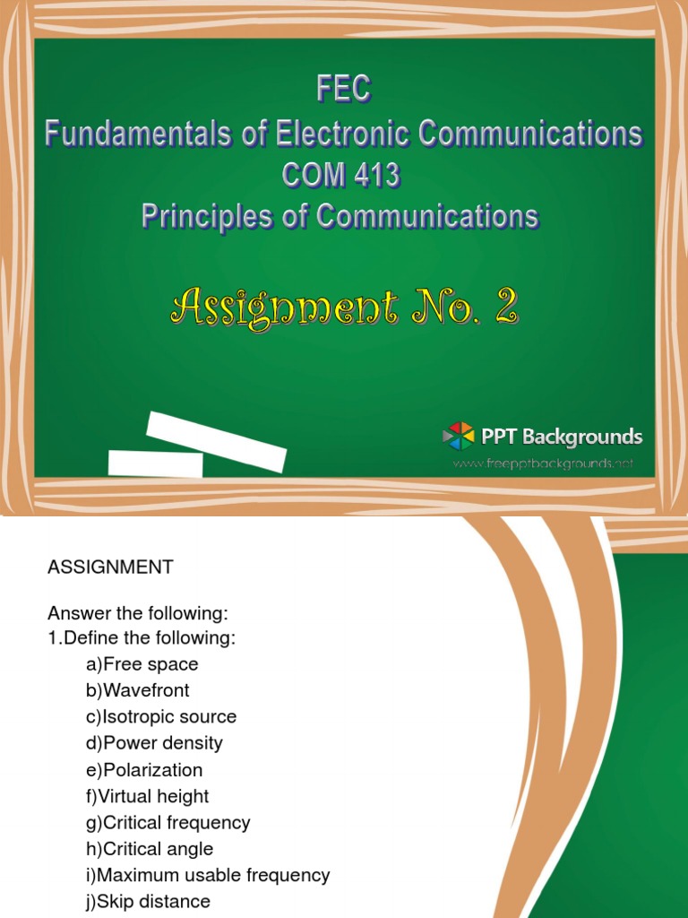 Radio Wave Propagation Assignment | PDF