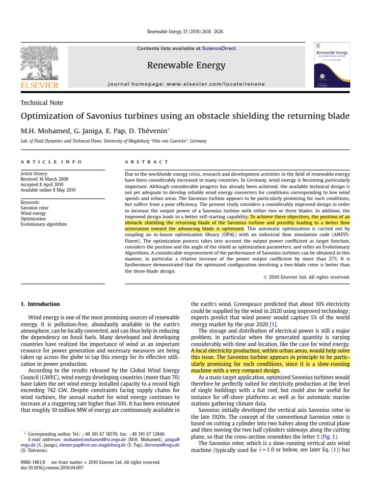Optimization Using An Obstacle Shielding The Returning Blade | PDF ...