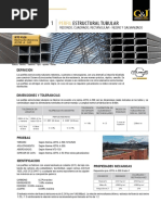 Ficha Tecnica Perfil PTR | PDF | Deformación (ingeniería) | Mecánica de ...