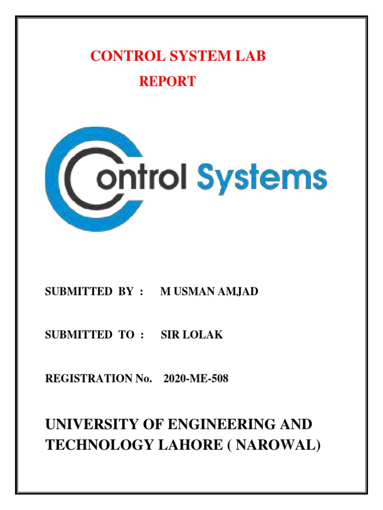 Control System Lab | PDF