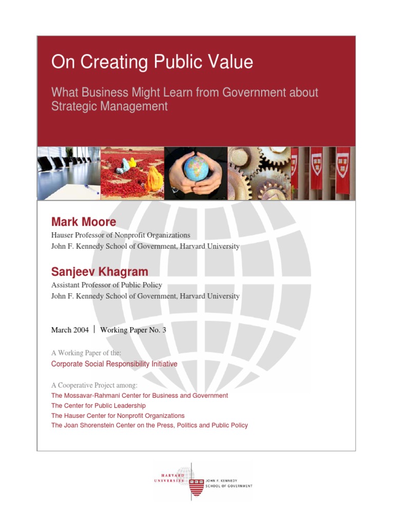 Módulo 3 Moore Khagram Creando Valor Publico, Mark Moore | PDF ...