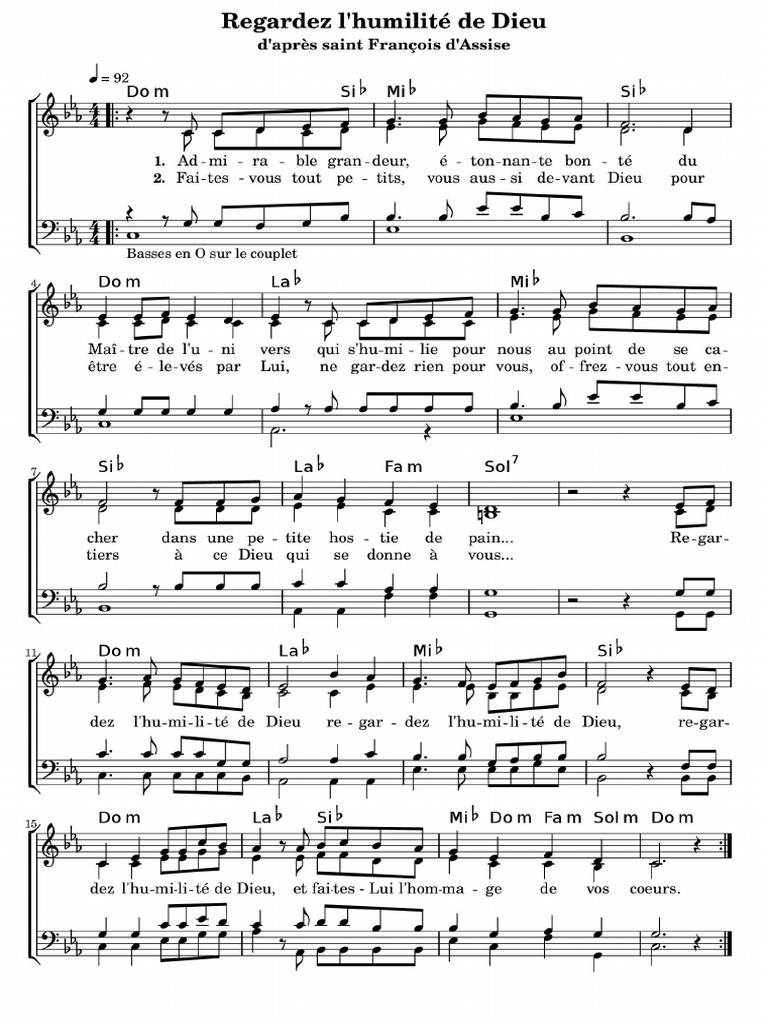 Regardez L Humilite de Dieu | PDF