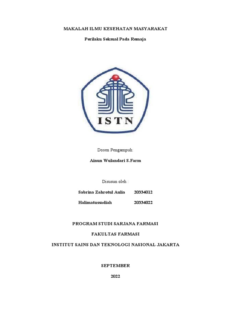 Perilaku Seksual Remaja: Dampak dan Pencegahan | PDF