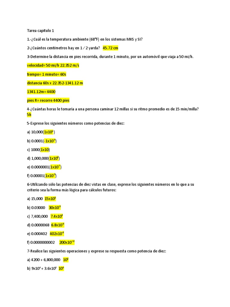 Resolución de problemas de conversión de unidades y cálculo de velocidad, distancia y tiempo ...