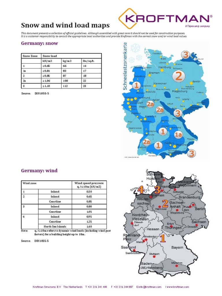 Snow and Wind Load Maps | PDF | Wound | Physical Geography
