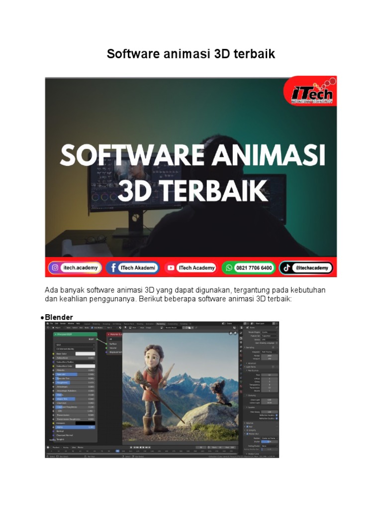 Software Animasi 3D Terbaik | PDF