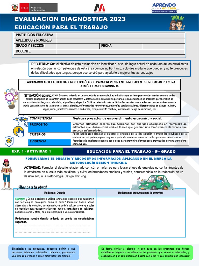 E.D. EPT 5° | PDF | Contaminación | Evaluación