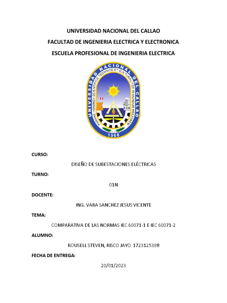 Comparitiva de Las Normas IEC 60071-1 e IEC 60071-2 | PDF | Aislador ...