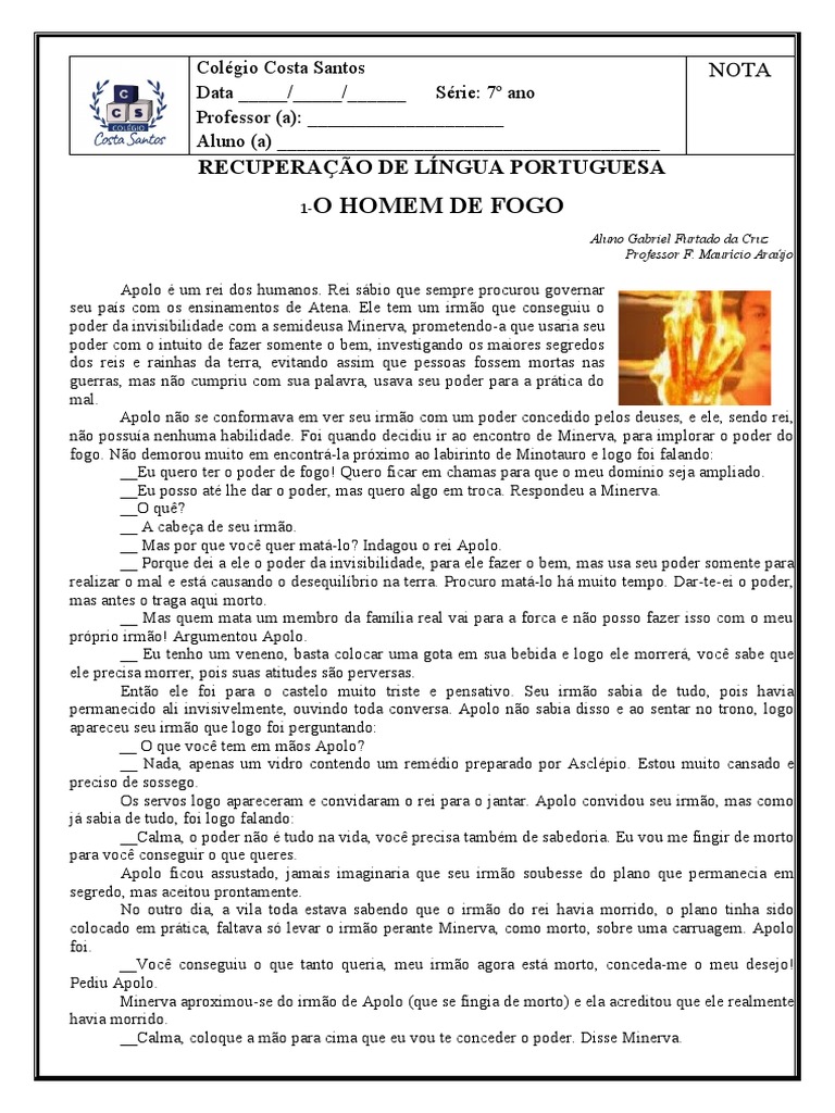 O Homem de Fogo | PDF