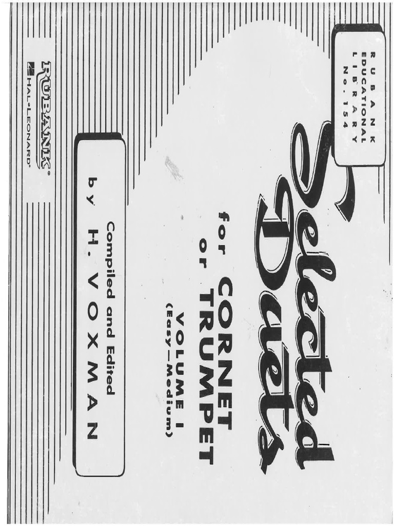 Selected Duets For Cornet or Trumpet | PDF