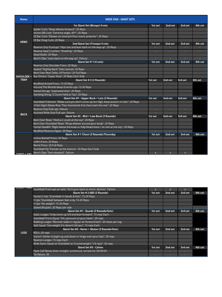 Ryan Humiston Workout - Shareable | PDF | Anatomical Terms Of Motion ...
