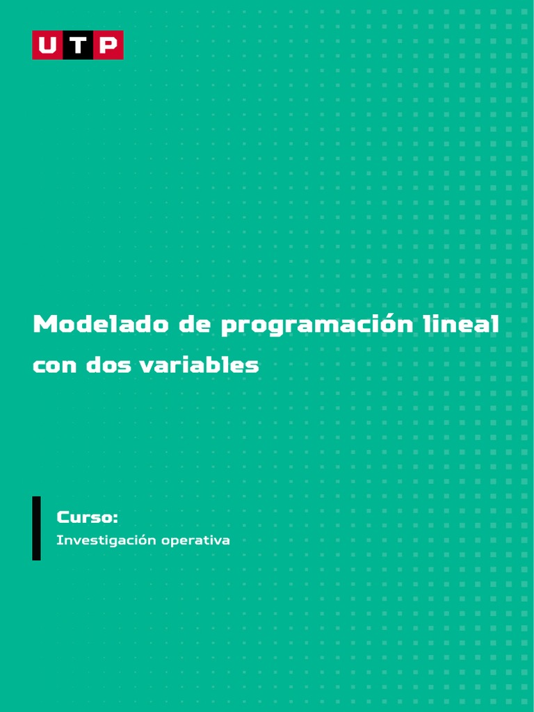 Modelado de Programación Lineal: Con Dos Variables | PDF | Ecuaciones | Vino