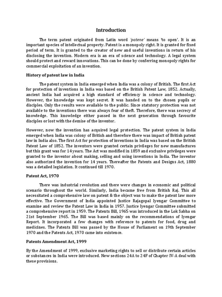 Patent Law | PDF | Patent | Glossary Of Patent Law Terms