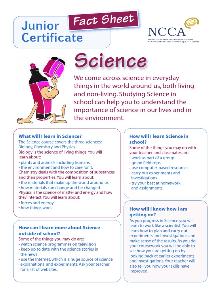 Science Factsheet | PDF | Science | Teachers