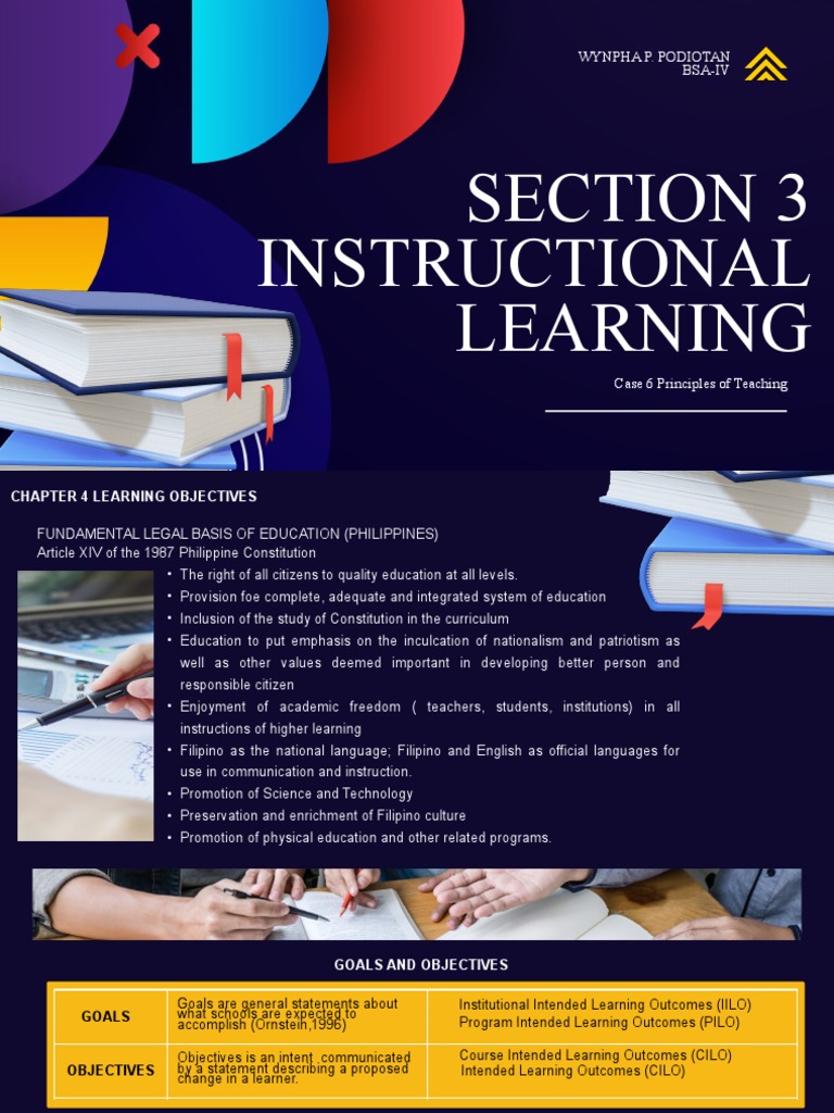 Principles of Effective Teaching: Crafting Learning Objectives and Selecting Meaningful ...