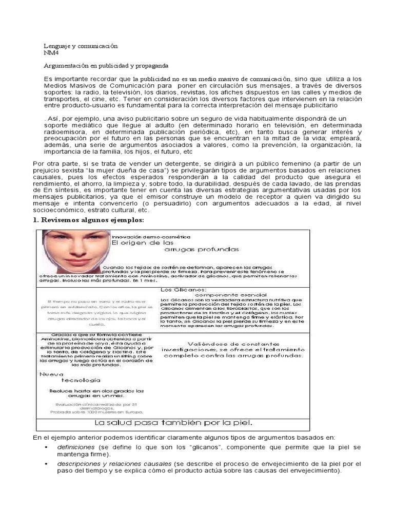 Argumentación en Publicidad y Propaganda | PDF | Publicidad | Comunicación