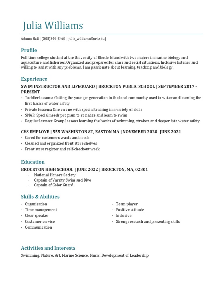 Basic Resume Updates | PDF