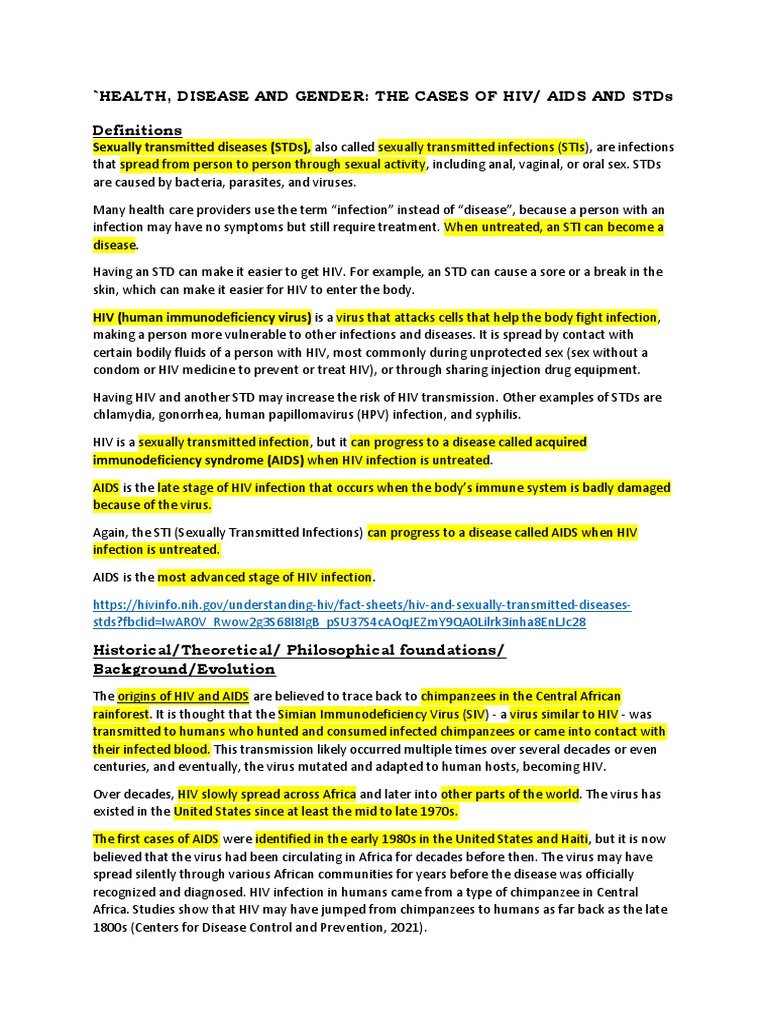 Narrative Report - FinalHIV-AIDS-STDs | PDF