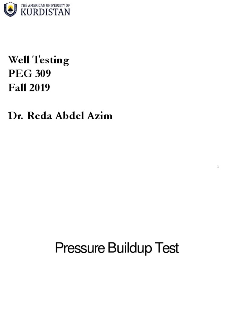 04-Build-Up Test | PDF | Petroleum Reservoir | Pressure