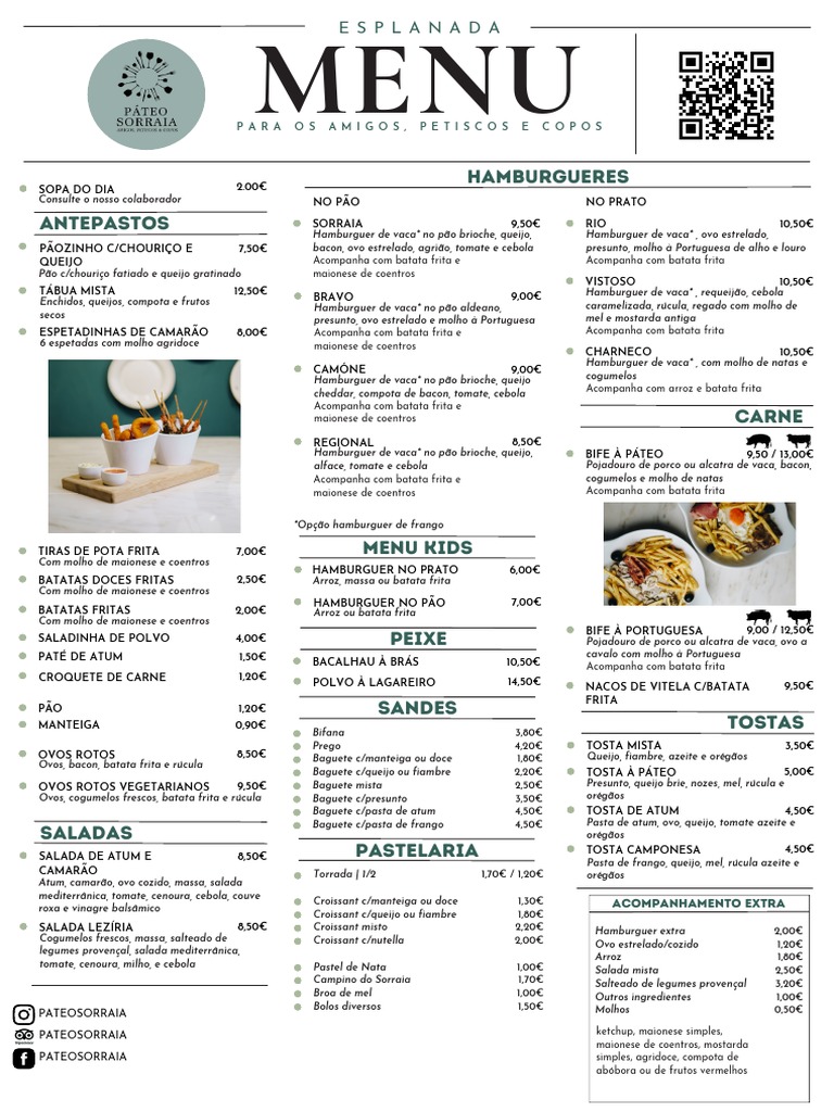 Menu Esp | PDF | Hambúrgueres | Indústria alimentícia