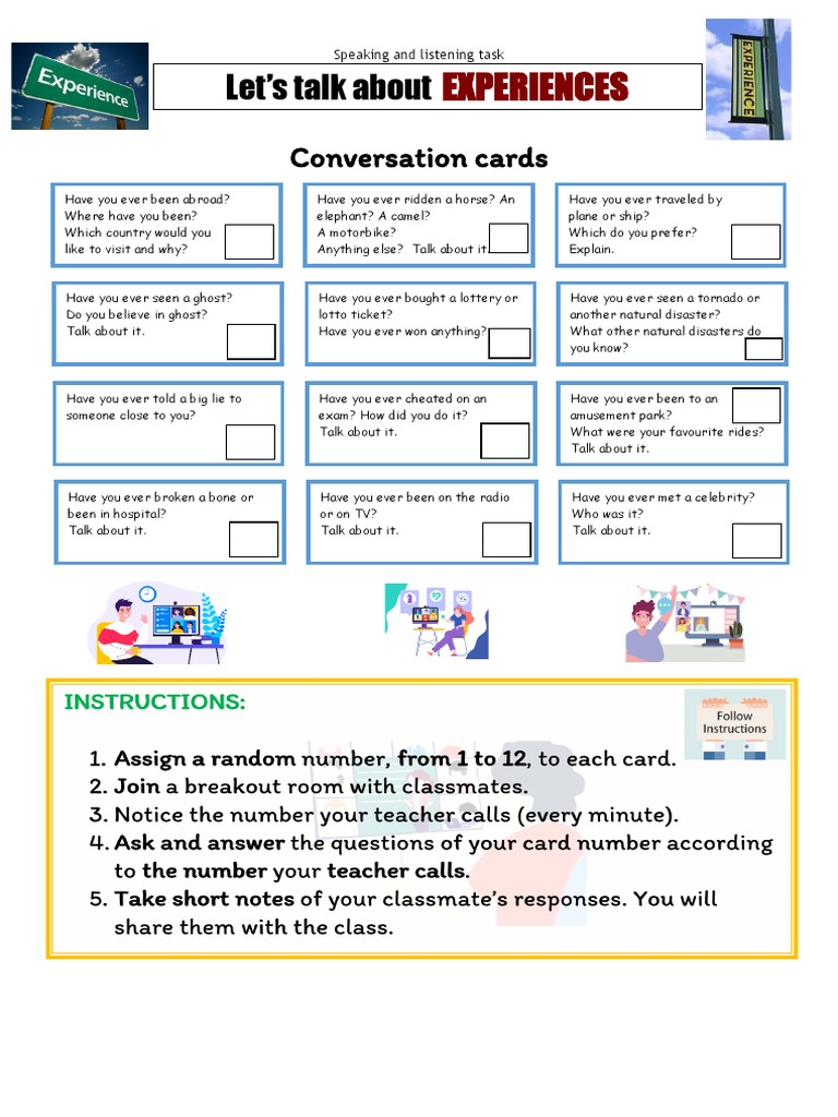 Let's Talk About Experiences-Present Perfect | PDF