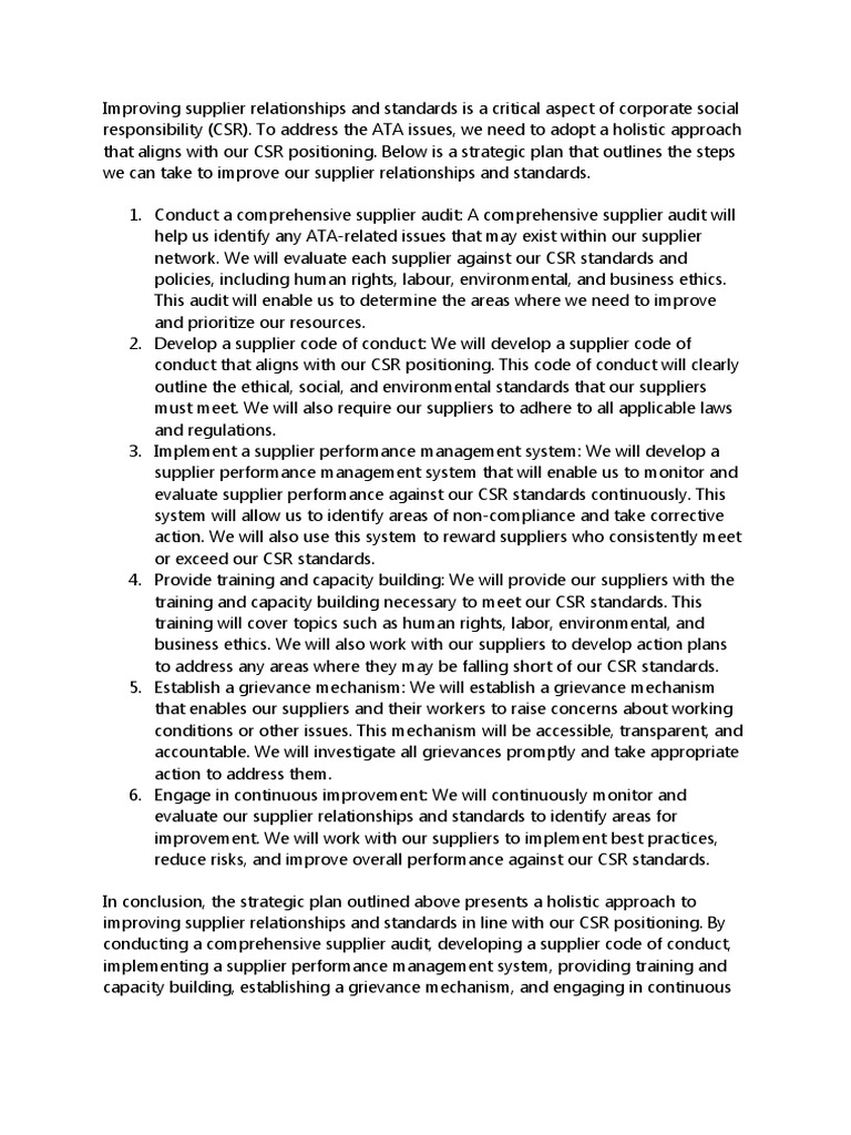 Dyson ATA | PDF | Corporate Social Responsibility | Supply Chain