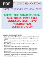 Features of the 1963 Republican Constitution | PDF | Constitution ...
