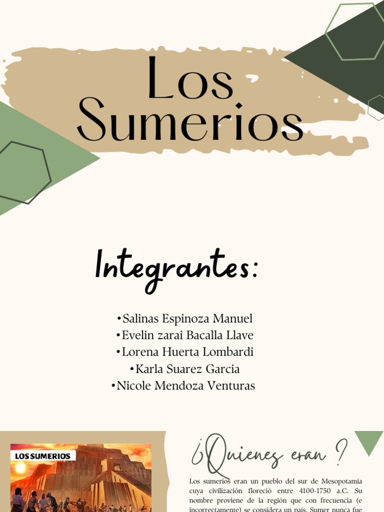 Infografía sobre los Sumerios en Mesopotamia | PDF | Mesopotamia | Sumeria