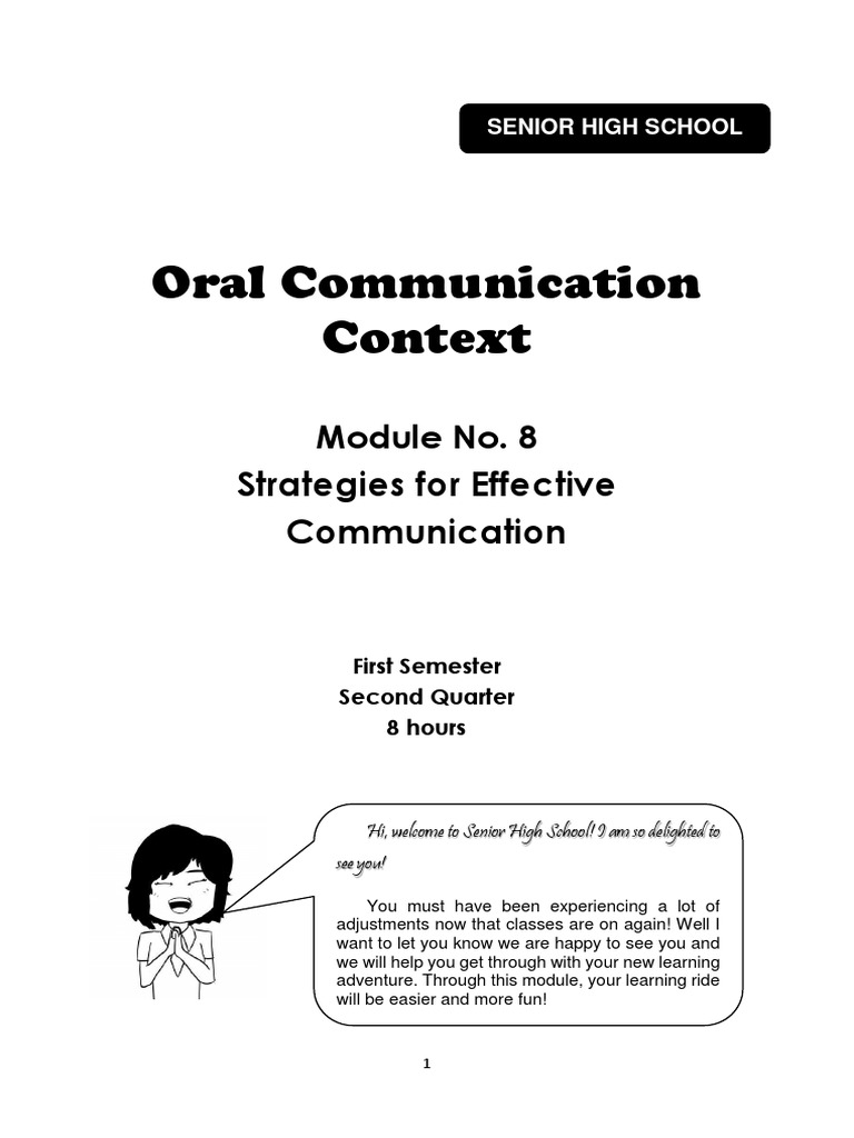 Oral Communication | PDF | Conversation | Communication