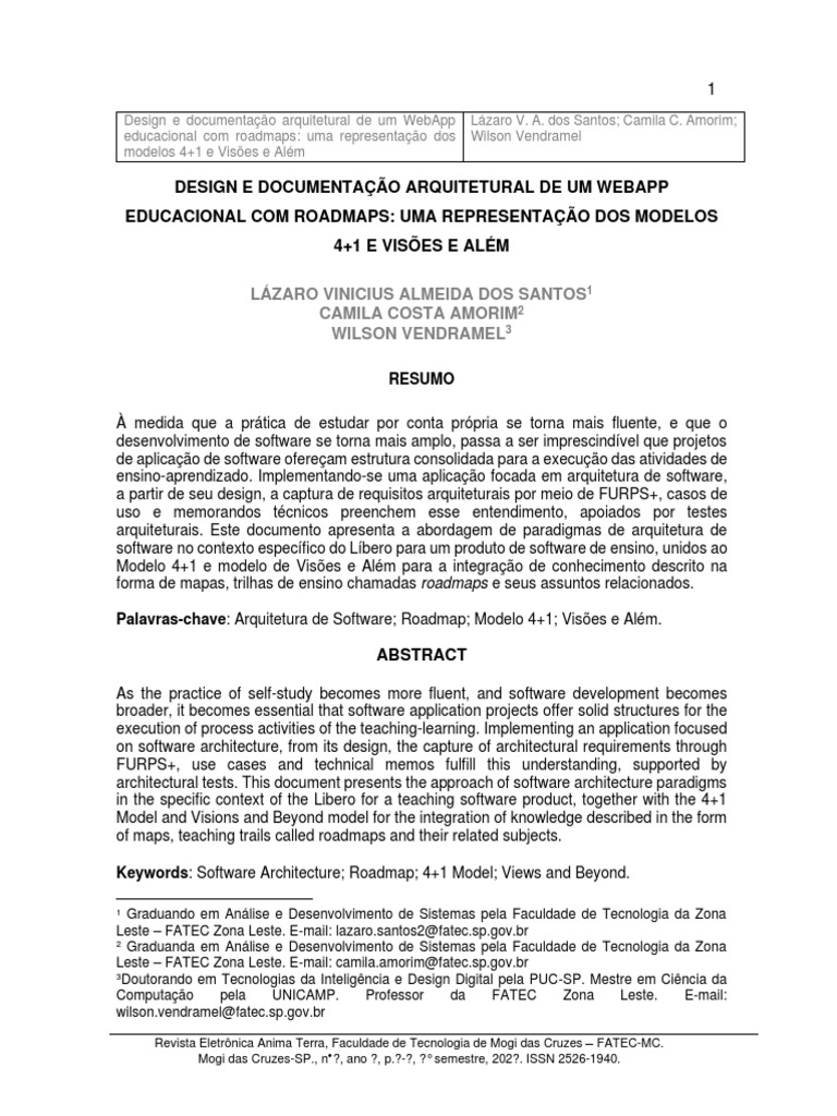WebApp Educacional: Design e Roadmaps | PDF | Model-View – Controller ...