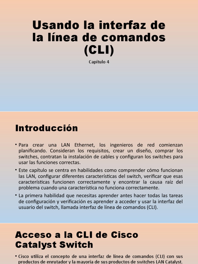 CAP4 Usando La Interfaz de La Linea de Comandos | PDF | Interfaz de línea de comando | Cubierta ...