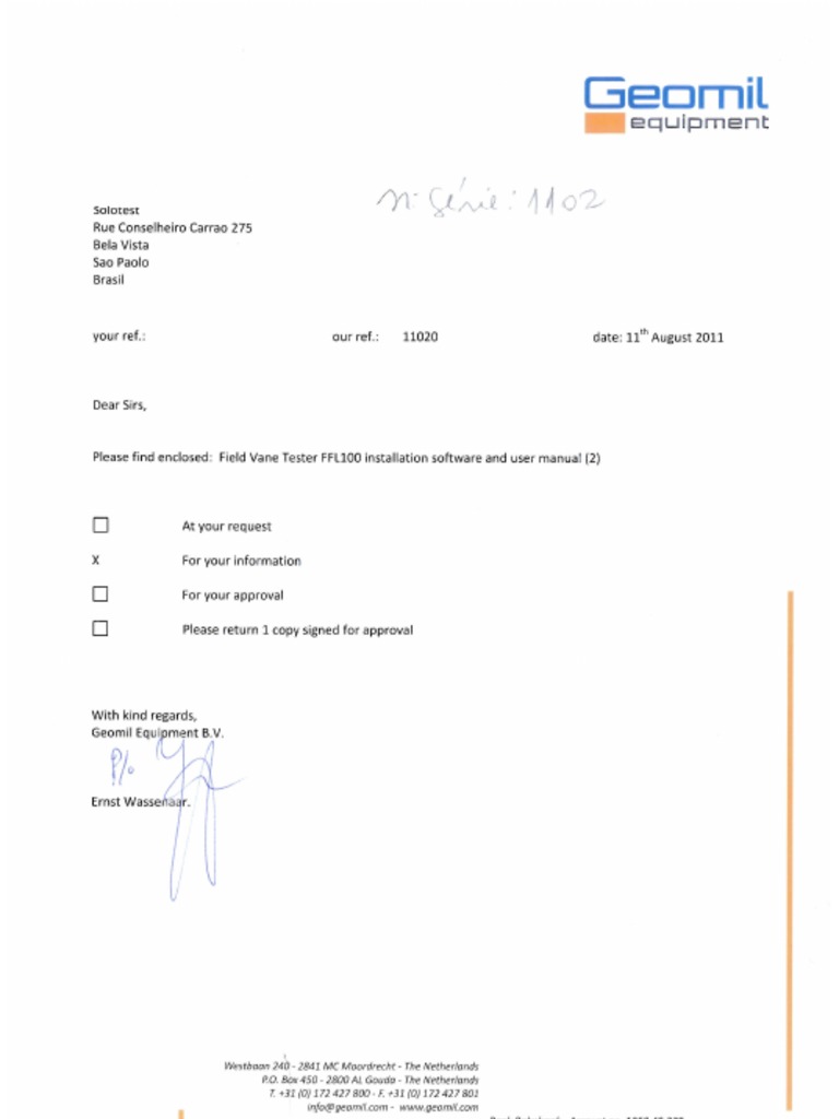 Geomil - Vane Test | PDF