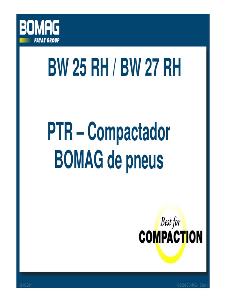 PTR BOMAG BW 25RH - 27RH (Modo de Compatibilidade) | PDF