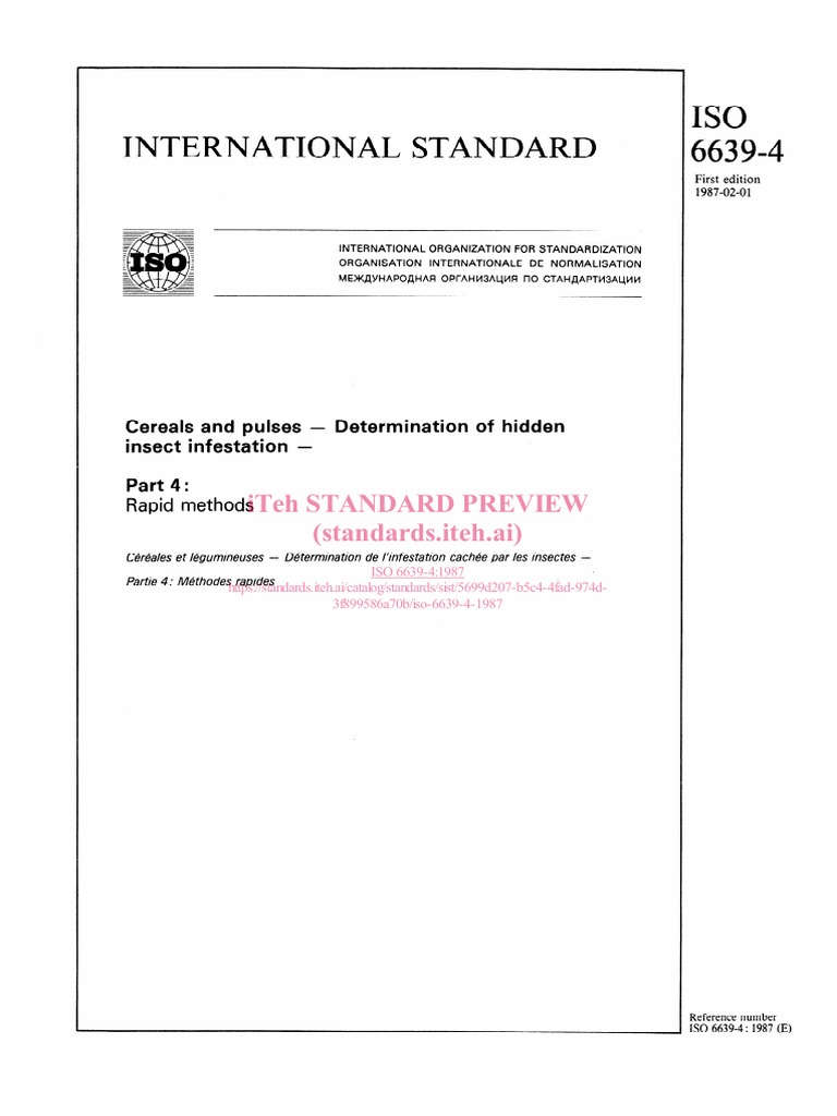 Iso 6639 4 1987 | PDF | International Organization For Standardization ...