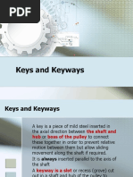 Keys and Keyways Design | PDF | Screw | Strength Of Materials
