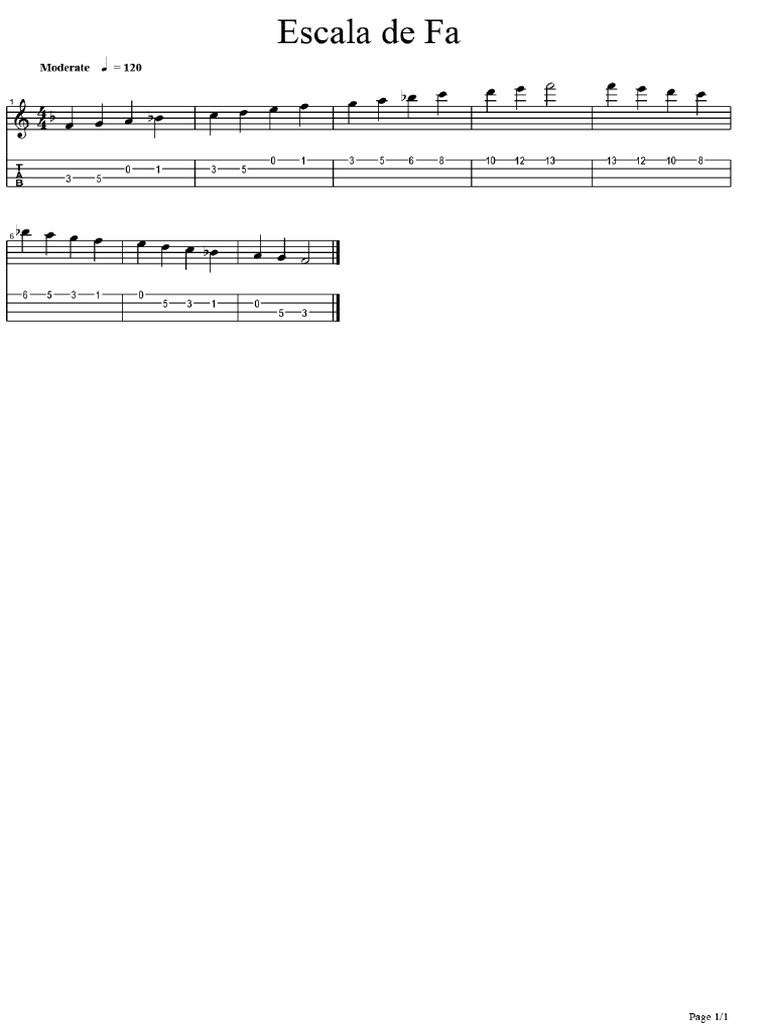 Escala de Fa | PDF