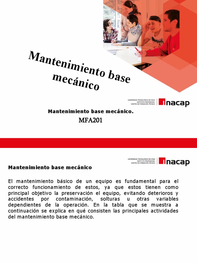 Mantenimiento Base Mecã¡nico | PDF