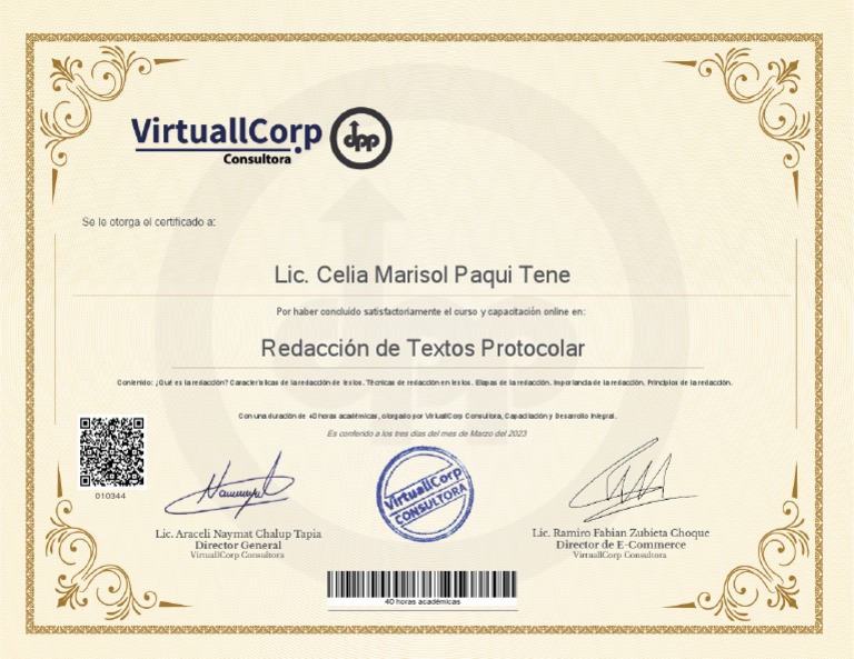 Redacción de Textos Protocolar | PDF