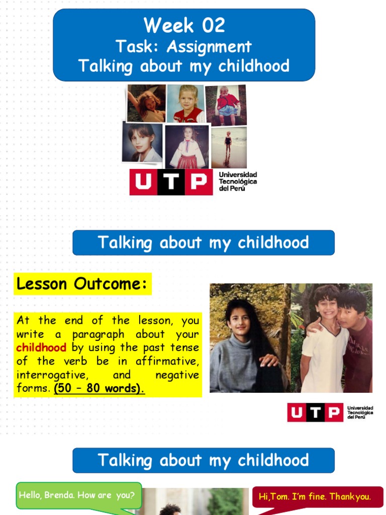Week 02 - Task Assignment - Talking About My Childhood | PDF | Cognition | Cognitive Science