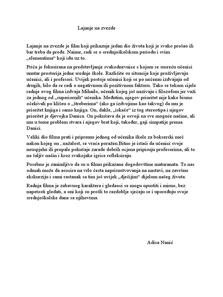 Lajanje Na Zvezde | PDF