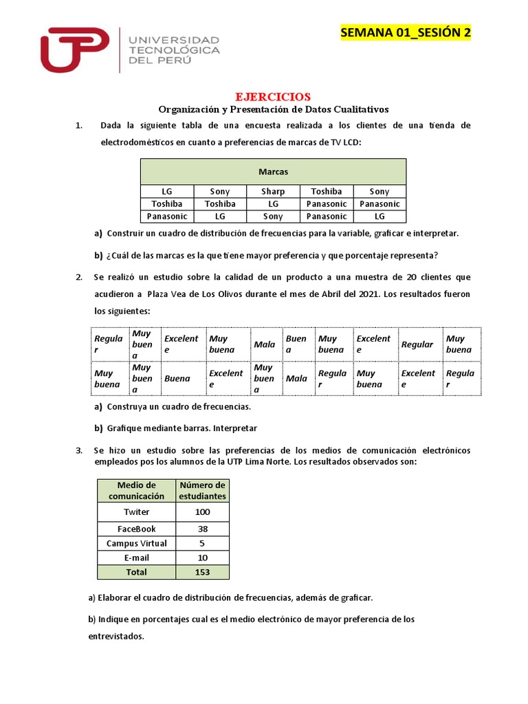 S01.s2 - Ejercicios Propuestos | PDF